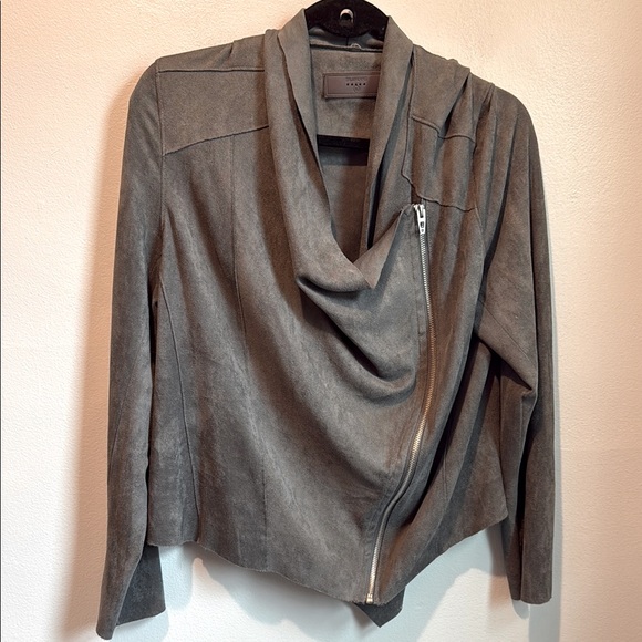 Blank NYC | Jackets & Coats | Blank Nyc Draped Zipfront Leather Jacket ...